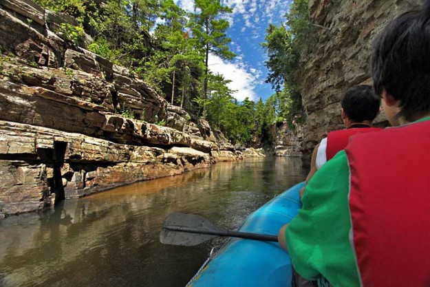 PHOTO: Paddling AuSable Chasm in Upstate NY