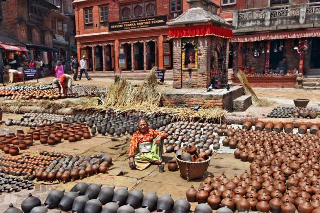 PHOTO: Pottery Square at Bhaktapur, Nepal