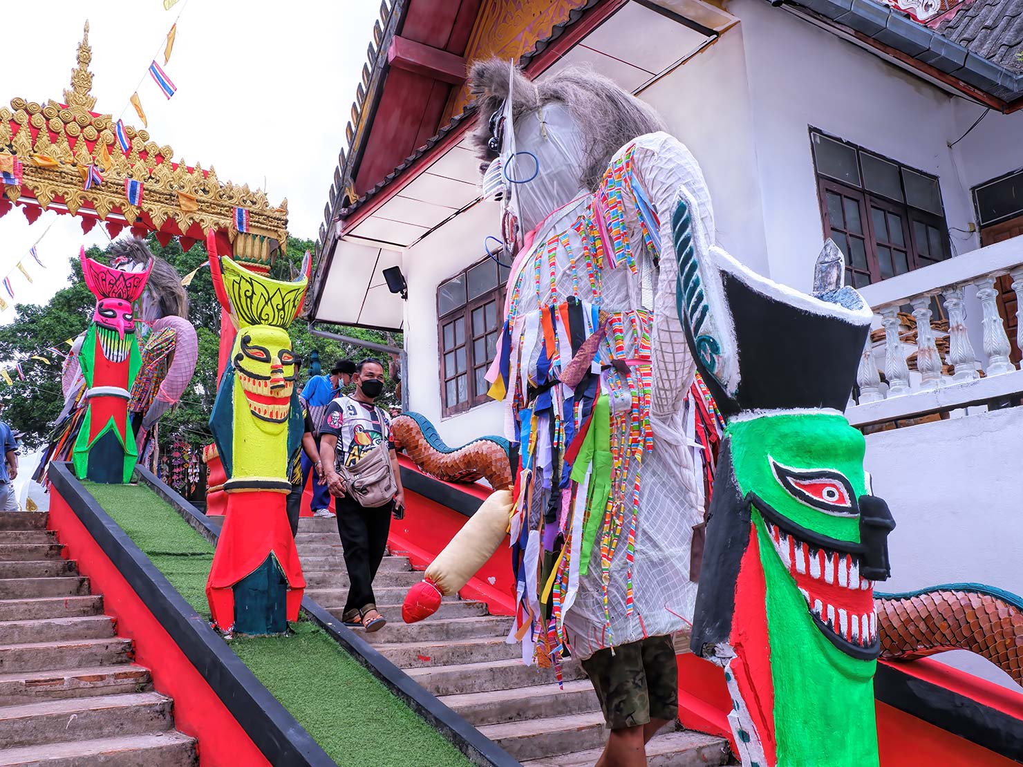 Phi ta Khon Festival in Thailand - Hole in the Donut Travel