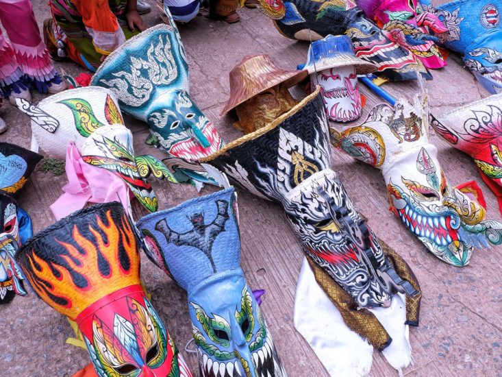 Phi ta Khon Festival in Thailand - Hole in the Donut Travel