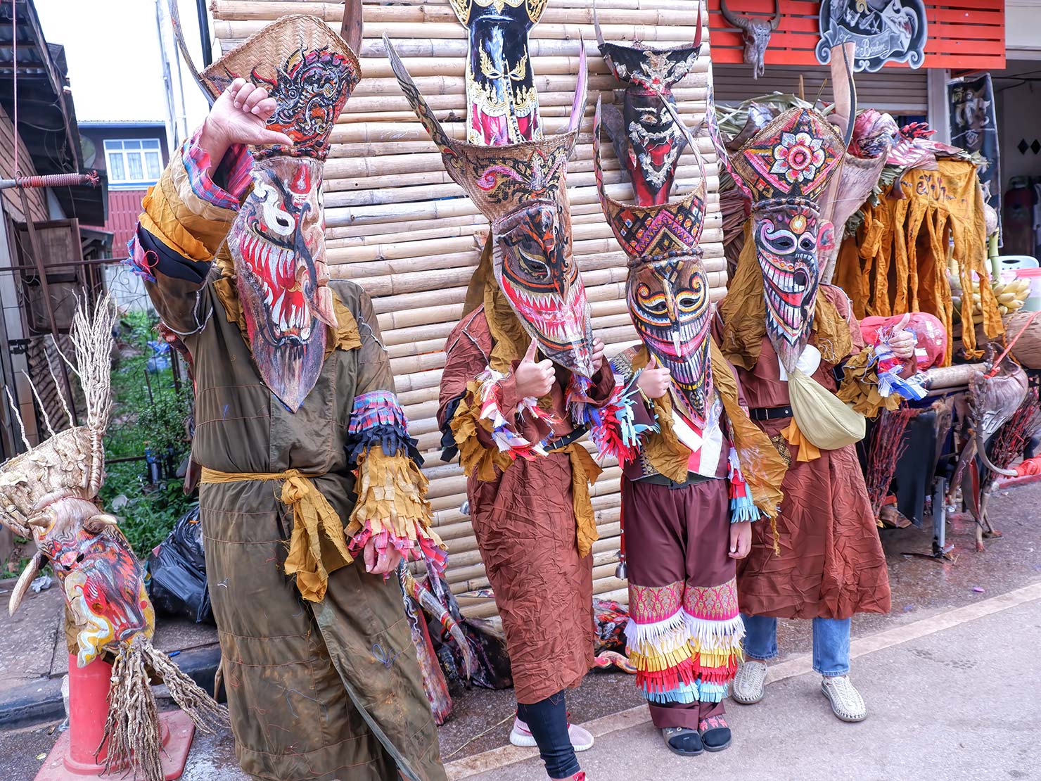 Phi ta Khon Festival in Thailand - Hole in the Donut Travel